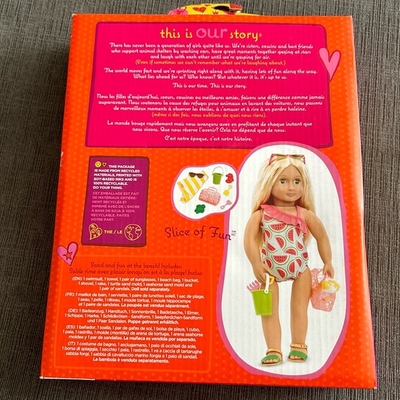 Our Generation | Toys | Our Generation 8inch Doll Outfit Slice Of Fun ...